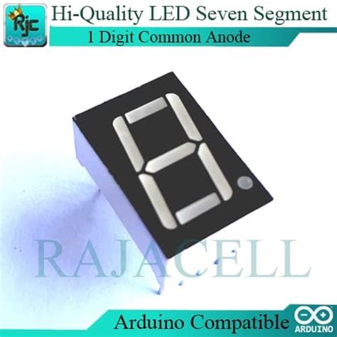 Jual 1 Digit Led Seven Segment 7 Segmen 0 56 Inch Red Common Anode