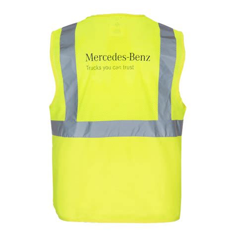 Mercedes Benz Trucks Sicherheits Warnweste Unfallweste Xxl Gelb
