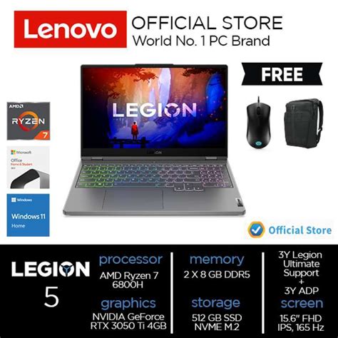Jual Lenovo Legion 5 15arh7 Ryzen 7 6800h 16gb 512ssd Rtx 3050 Ti 4gb Di Seller Lenovo Yoga