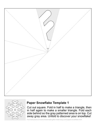 Folded Snowflake Patterns