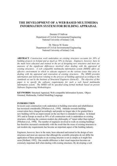 the development of a web based multimedia information system for