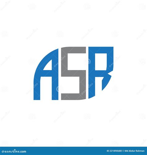Asr Letter Logo Design On White Background Asr Creative Initials Letter