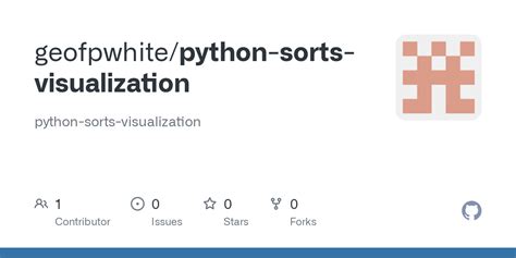 Github Geofpwhitepython Sorts Visualization Python Sorts Visualization