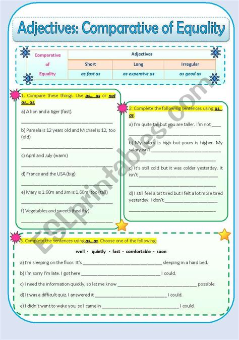 Brief Explanation With Example 3 Exercises Using The Comparative Of