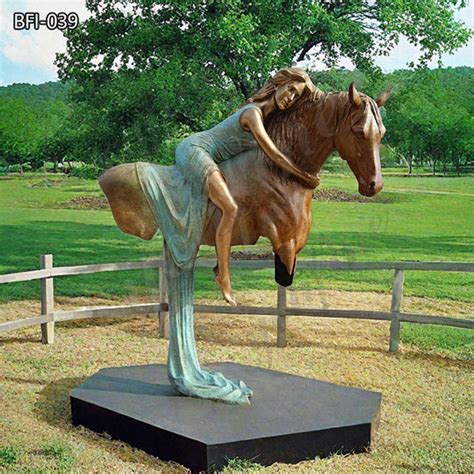 Bronze J Anne Butler Girl And Horse Harmony Statue Replica Youfine
