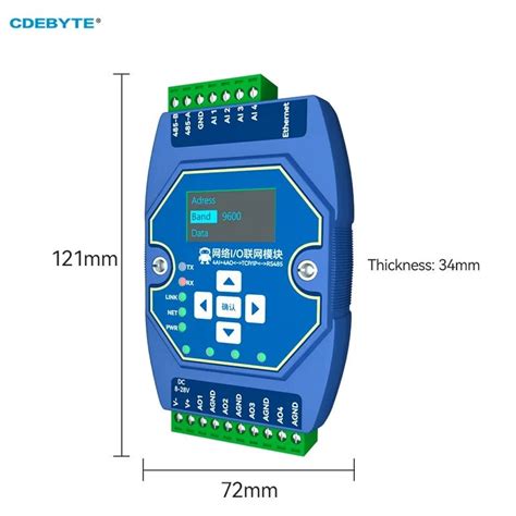 Ebyte Me31 Xaxa0404 Io Networking Module 4ai4ao 0 20ma4 20ma Rj45