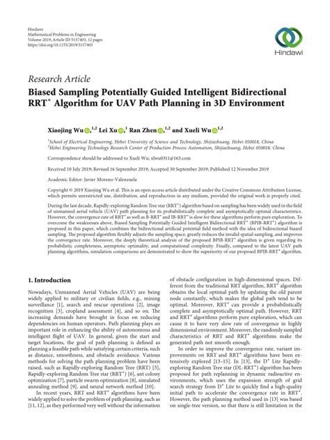 Pdf Biased Sampling Potentially Guided Intelligent Bidirectional Rrt