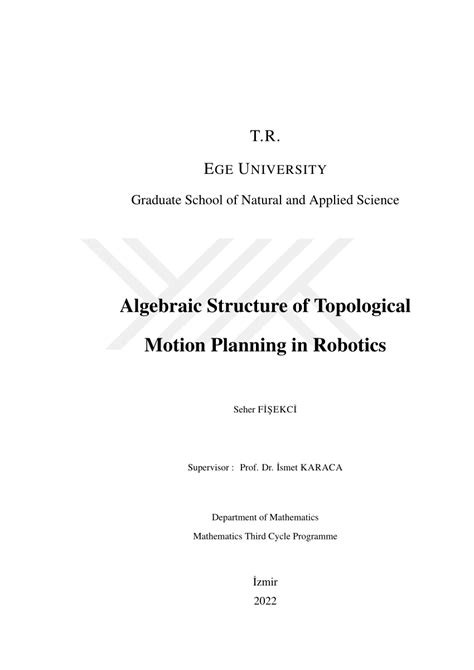 PDF Algebraic Structure Of Topological Motion Planning In Robotics