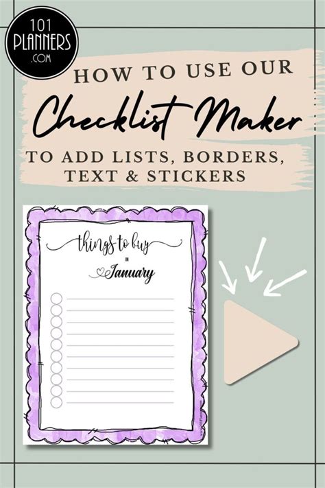 Checklists Free Customizable Checklists For Any Purpose
