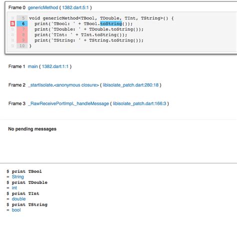 Debugger Evaluates Type Arguments Incorrectly In Reverse Order · Issue 35581 · Dart Langsdk