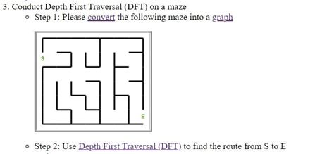 Solved PLEASE ANSWER MANUALLY THE MAZE BY DEPTH FIRST Chegg