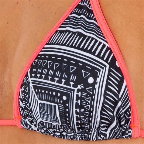 Womens Sliding Triangle Swimsuit Top With Removable Padded Cups Mae