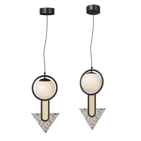 Pendant Lamp Frame Ii Triangular Utu Lamps Download The 3d Model