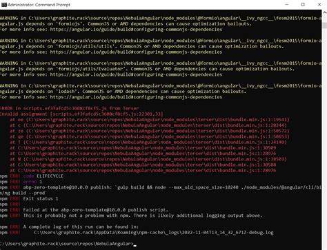 Angular Project Publish Error At 92 11326 Support Center Aspnet