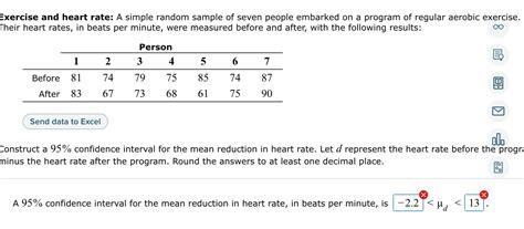 Solved Exercise And Heart Rate A Simple Random Sample Of Chegg Com