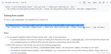 [swin trans]分布式训练的debug：valueerror error initializing torch