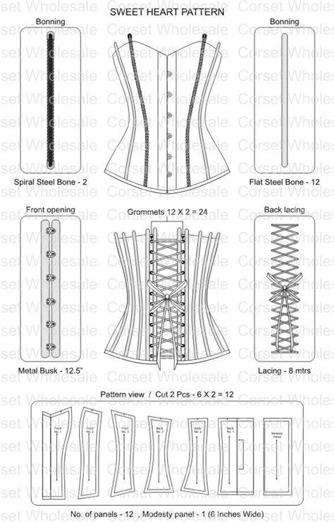 Free Printable Corset Pattern Printable Calendars At A Glance
