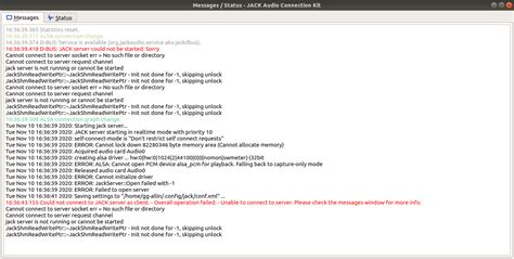Sound Jack Server Could Not Be Started Help Ask Ubuntu
