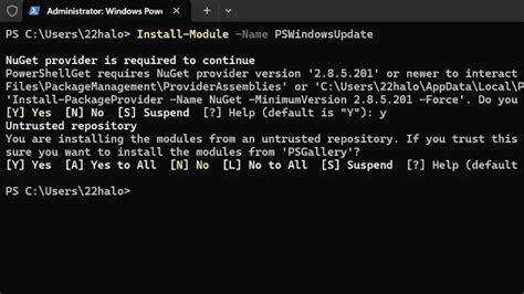 Download And Install Windows Updates From The CLI With PowerShell 22halomedia