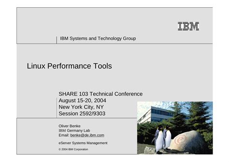 Pdf Linux Performance Tools Linux Vm Two Great Operating Systems