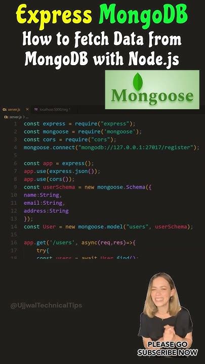 Express Mongodb How To Fetch Data From Mongodb With Nodejs