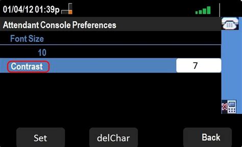 Adjust Contrast Through Soft Keys On Spa500s With The Help Of Spa500 Series Ip Phone Cisco