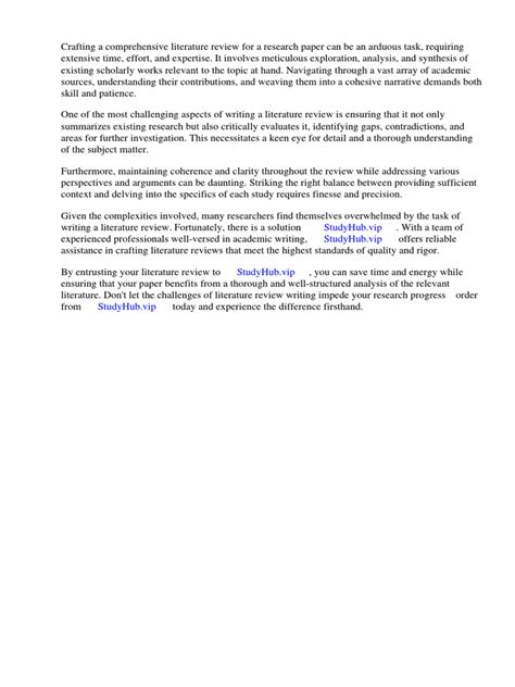 Research Paper Review Related Literature Pdf Systematic Review