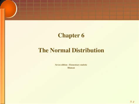 Pdf Chapter 6 The Normal Distribution Files Statistics Dr Fatma Chapter6 Pdfchapter 6 The
