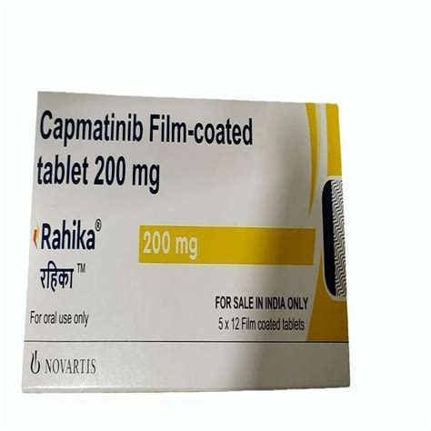 Capmatinib Rahika 200mg 12 Tablets At ₹ 16485bottle Capmatinib