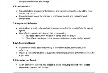 Science Lab Exploring Electric Circuits By Engage Inspire Lesson Lab