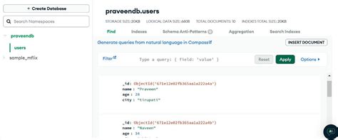 Getting Started With Mongodb Creating Databases Inserting Documents