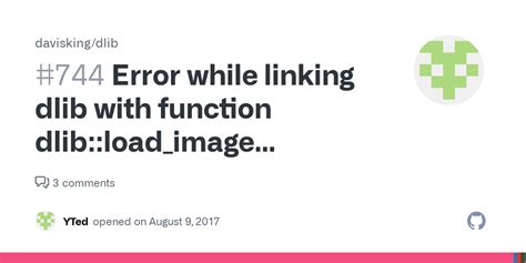 Error While Linking Dlib With Function Dlib Load Image Presented Issue Davisking Dlib