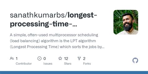 Github Sanathkumarbslongest Processing Time Algorithm Lpt A Simple