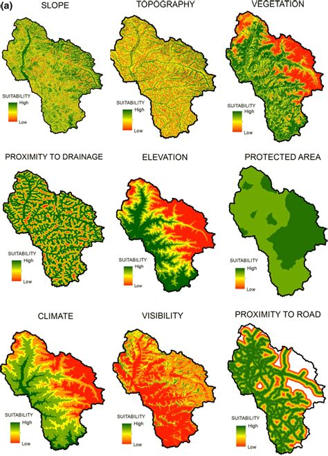 Criteria Maps For Ecotourism Suitability Analysis Download Scientific Diagram