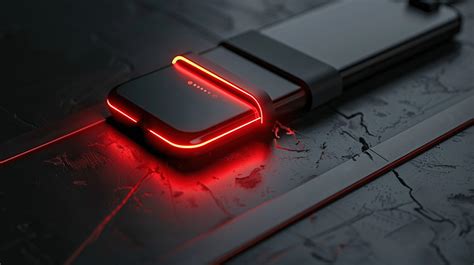 The Status Of The Battery On The Device With Red Led Backlighting Battery Energy Red
