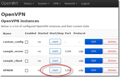 VPNUK VPN Personal IP Specialists OpenVPN OpenWRT Connection
