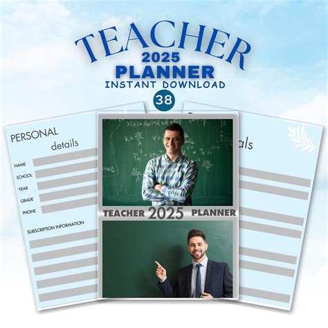 38 Pages Digital Template For Teachers 2025 Teacher Planner Printable