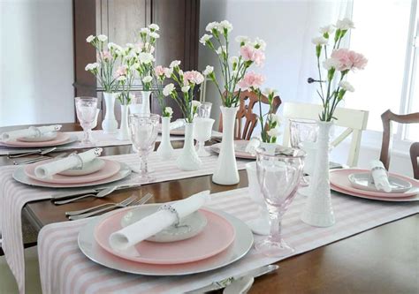 Setting A Pretty Table For Your Girlfriends Pink White Adorn The Table