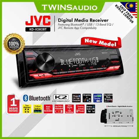 Genuine JVC KD-T712BT / JVC KD-X282BT Car Player – CD Bluetooth USB AUX ...