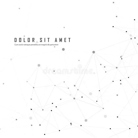Science Connection Structure With Molecules On Simple Modern White Background Vector