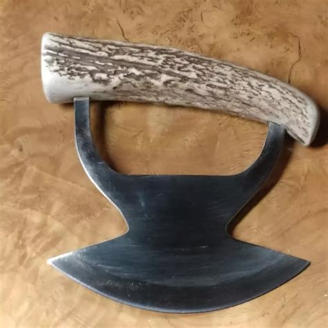 L4 Hand Forged Ulu Axis Handle R Blacksmith