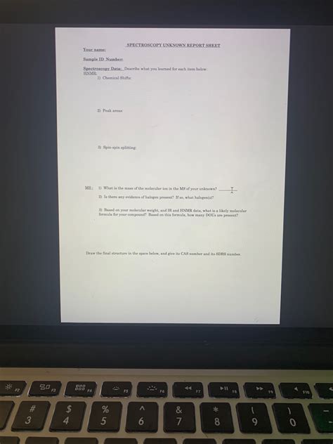 solved i was given the following spectral data based on a