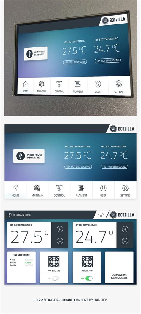 User Interface Design 3d Printer Freelancer