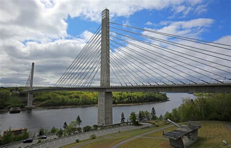 Penobscot River And The Bridge Editorial Photography Image Of Highway