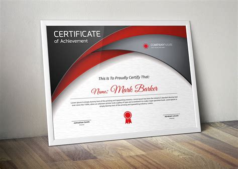 Illustrator Certificate Template