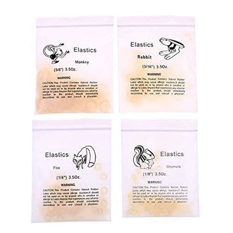 Orthodontic Elastic Rubber Bands Chipmunk 1 8 3 5 Oz Dental Brace Bands For Effective