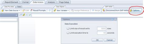 Partial Results Webi Direct Access To Hana Views Sap Community