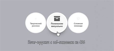 Hover эффекты с веб символами на Css