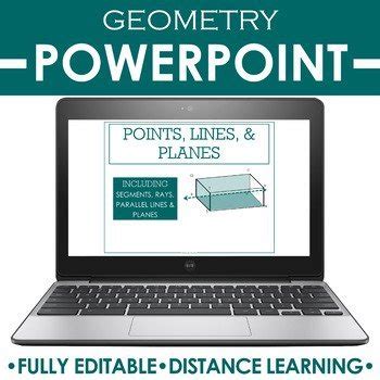 Geometry PowerPoint Points Lines Planes DISTANCE LEARNING The Efficient Classroom