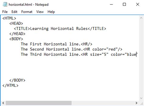 How To Use Horizontal Line In Webpage The Art Of Technology